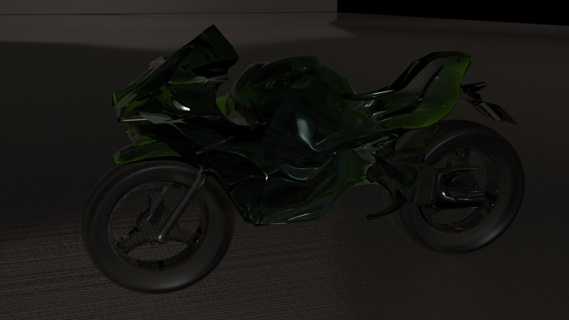 Kawasaki Ninja H2 3d Model