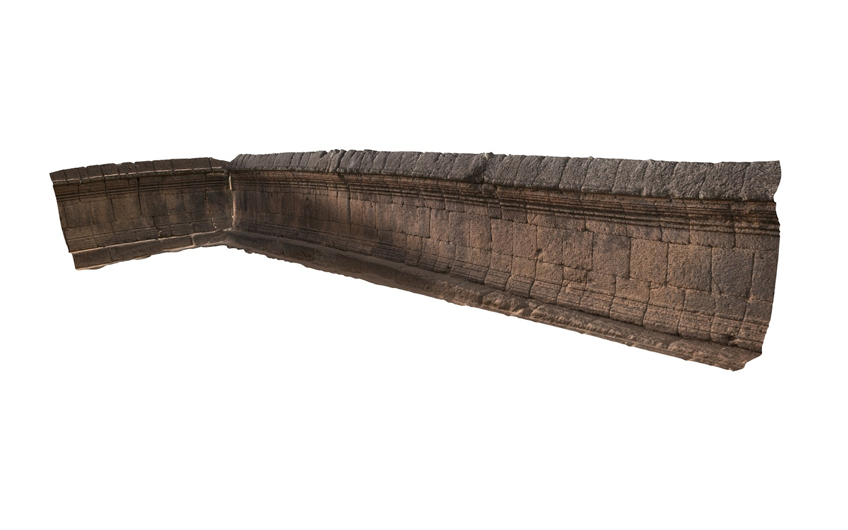 3d Acient Walls Pack 12 Model