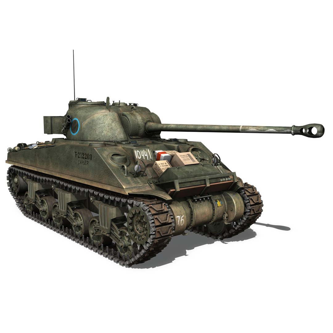 3d model m4 sherman firefly vc