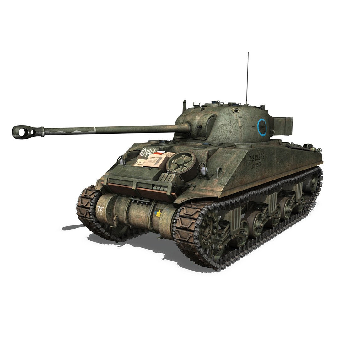 3d model m4 sherman firefly vc