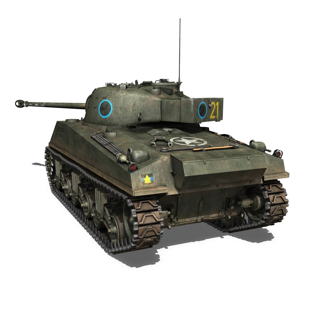 3d model m4 sherman firefly vc
