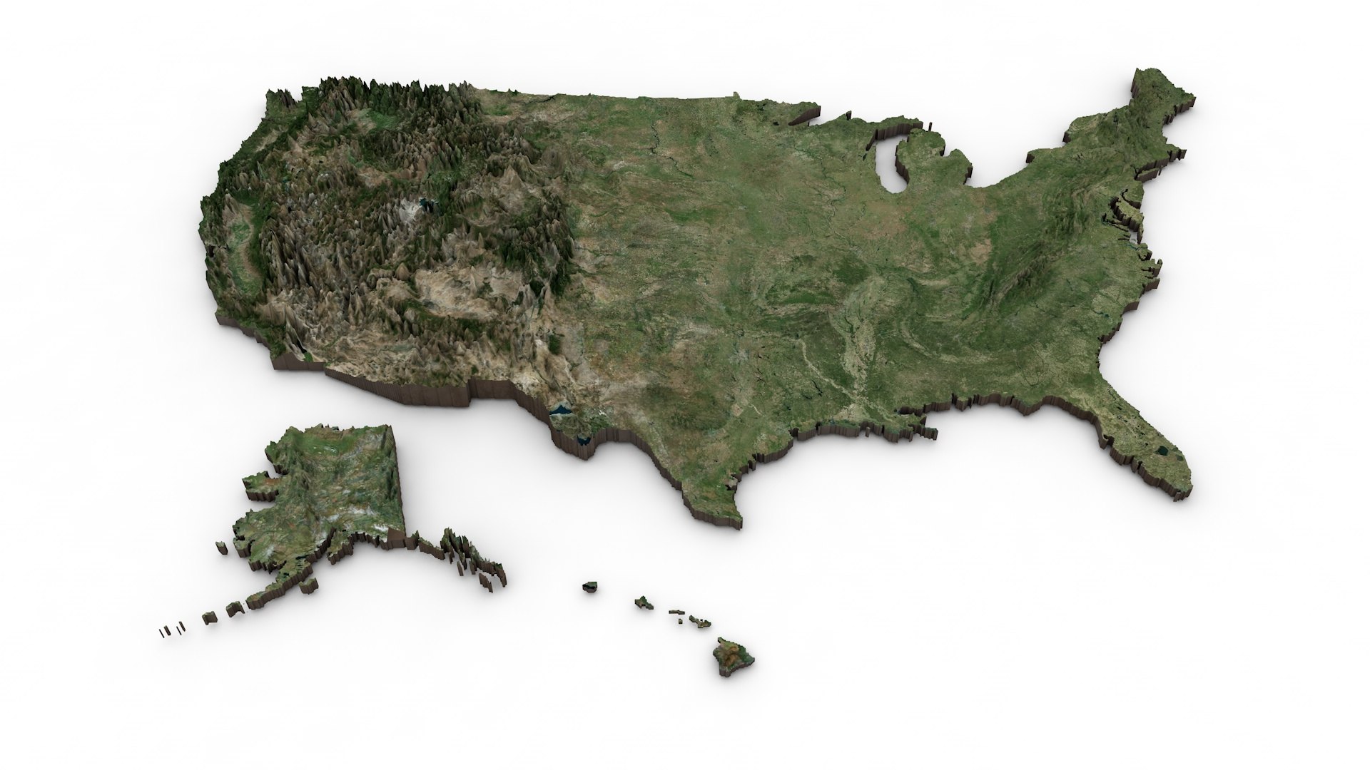 USA Map Pack 3D Model - TurboSquid 2052325