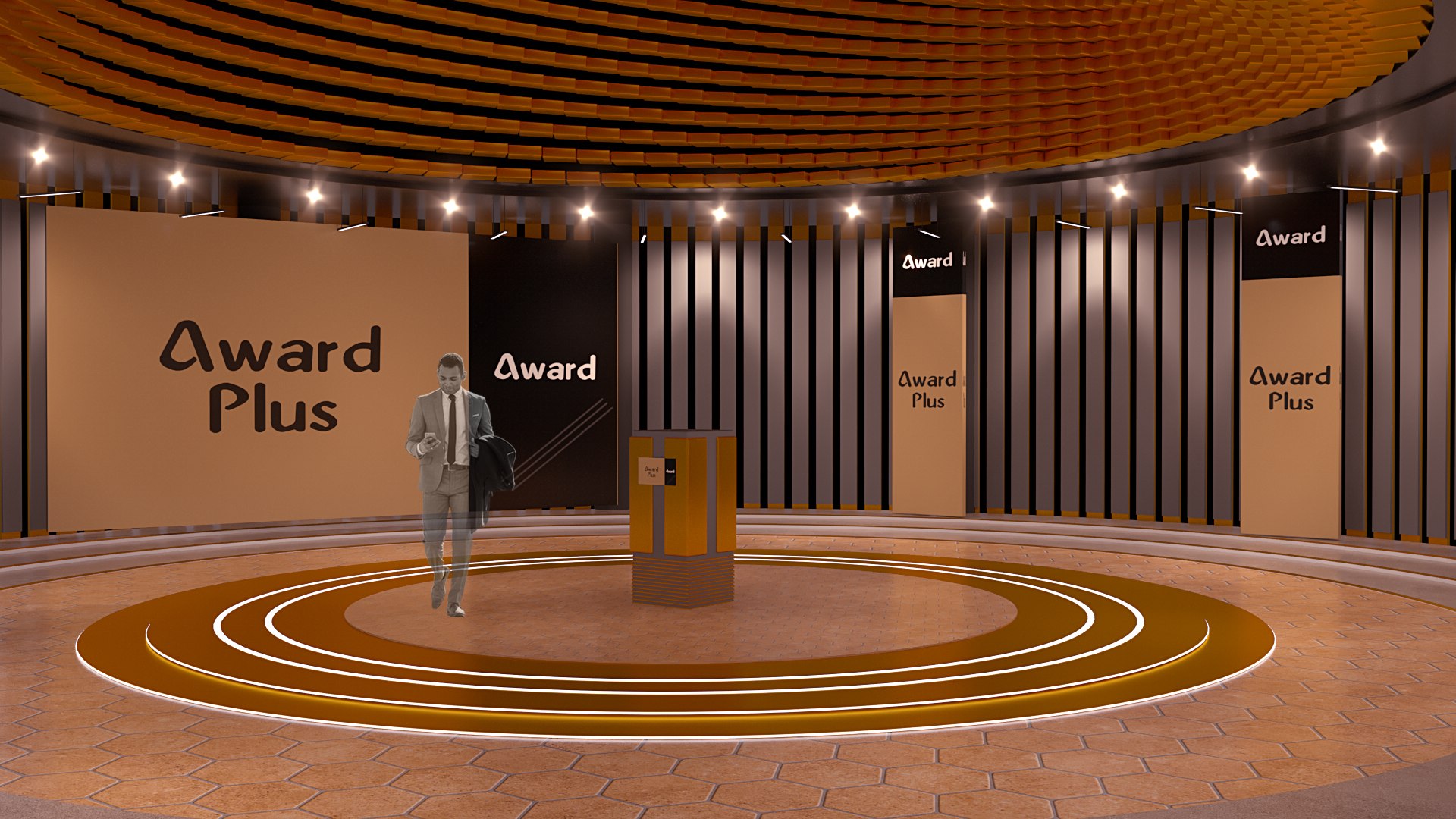 Award Virtual Set 3D Model - TurboSquid 1803406