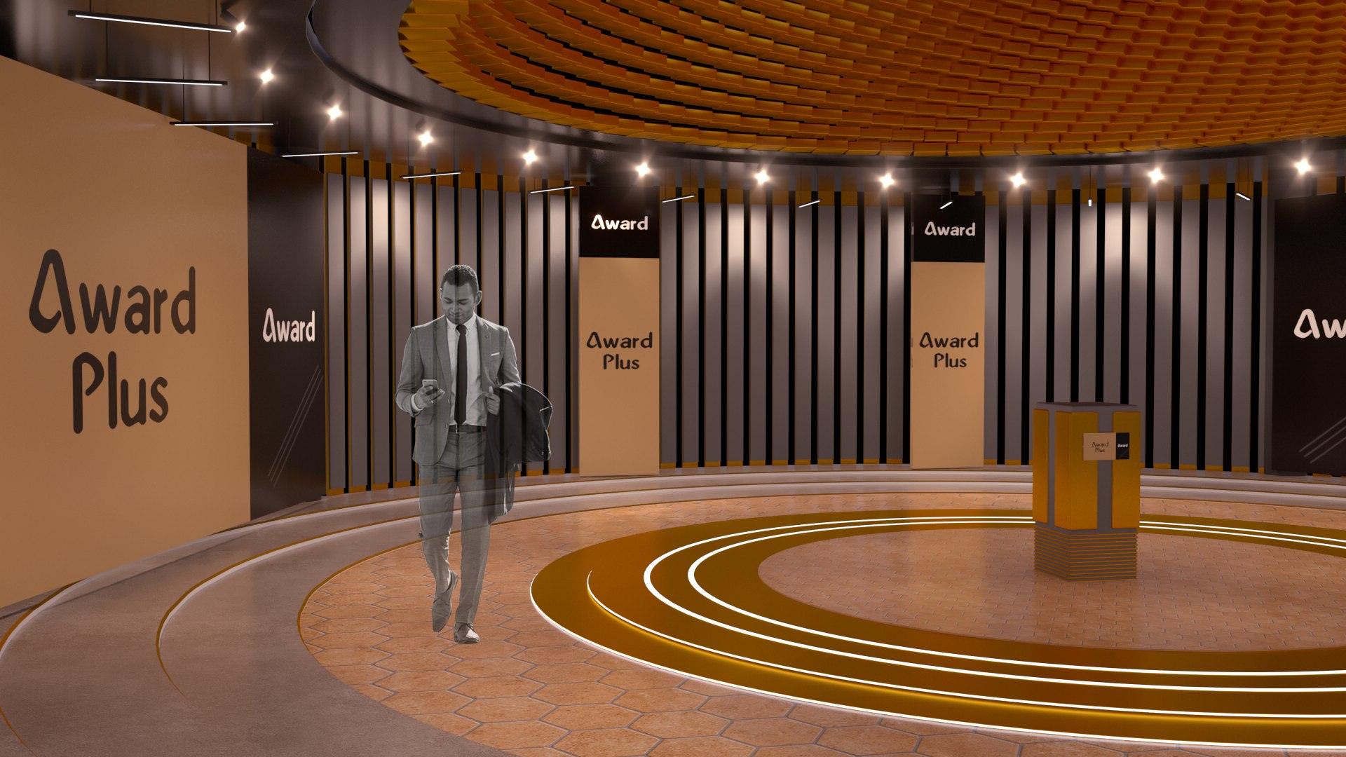 Award Virtual Set 3D Model - TurboSquid 1803406