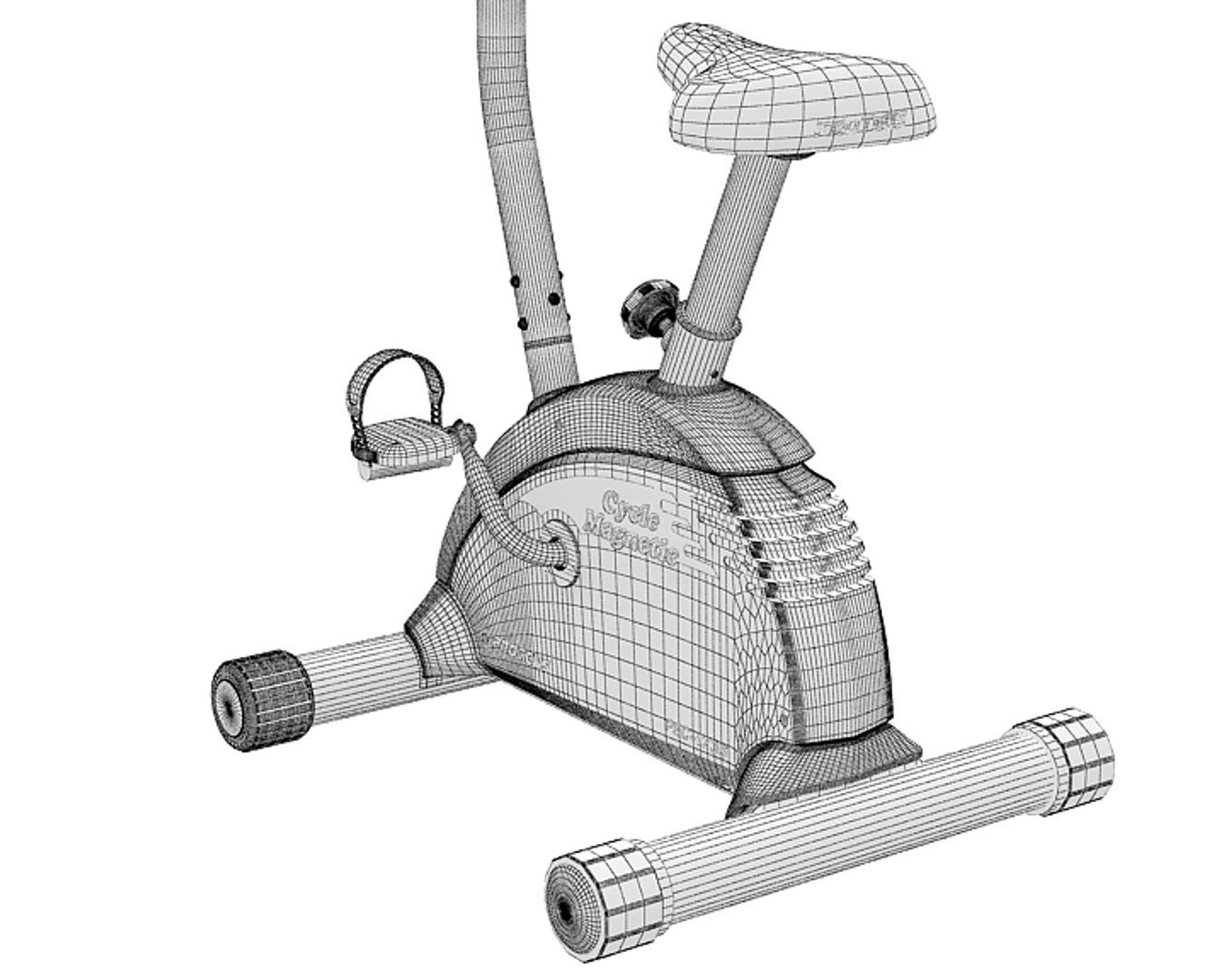 3d model cycle magnetic exercise machine