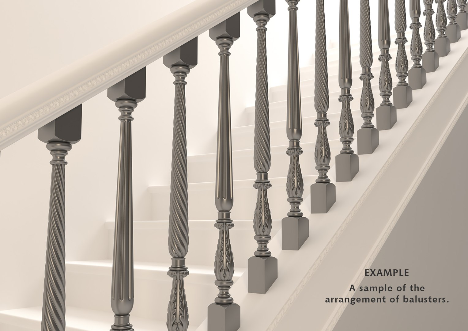 High-quality baluster 3D model - TurboSquid 1247838