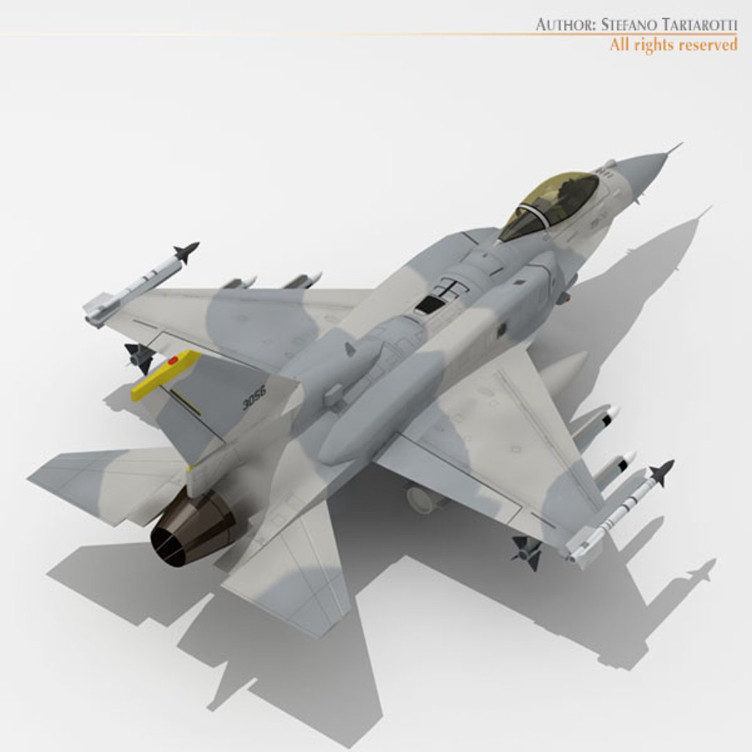 3d F-16e Block 60 F-16 Model