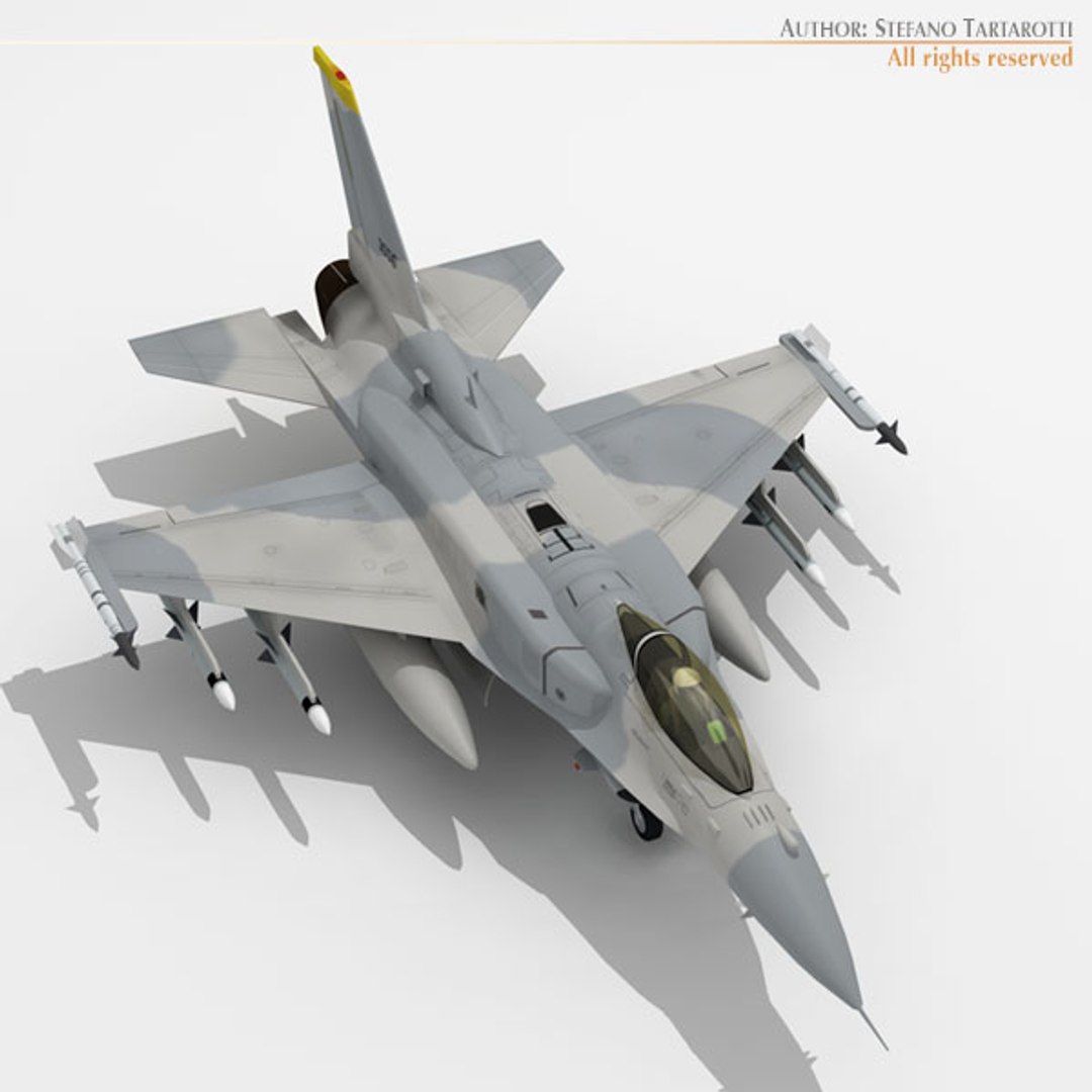 3d F-16e Block 60 F-16 Model