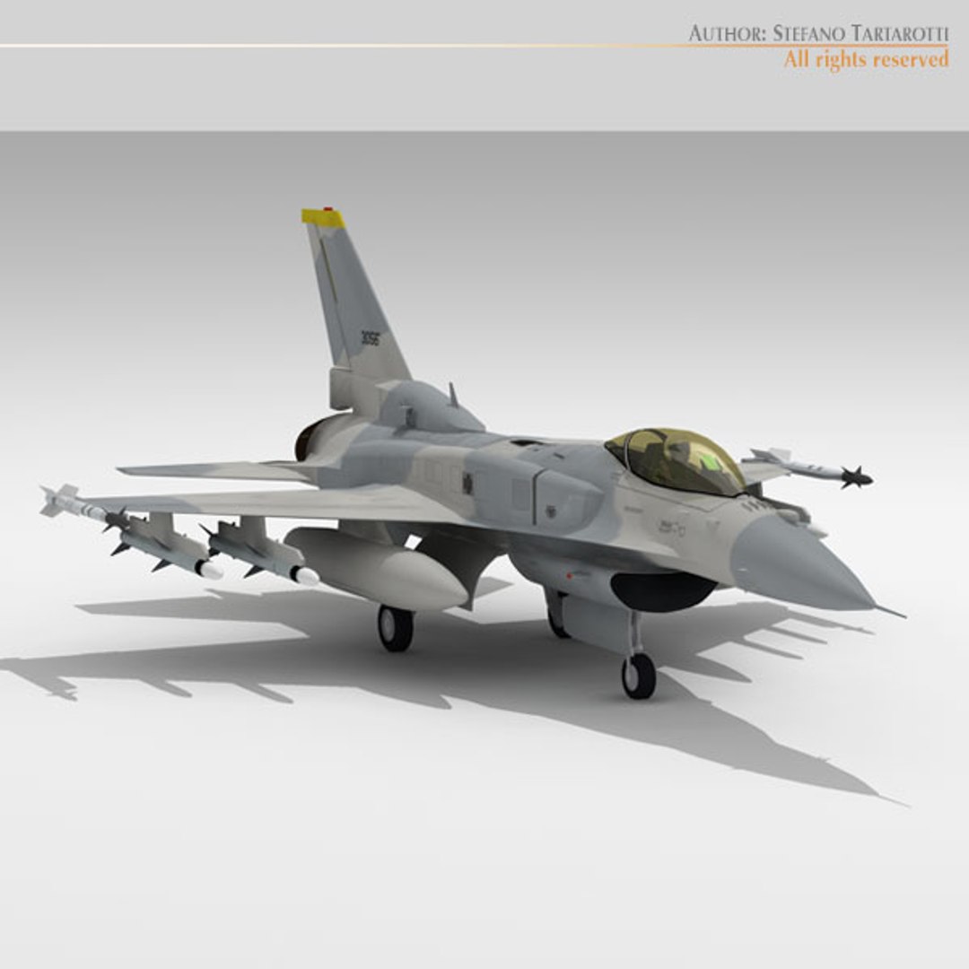 3d F-16e Block 60 F-16 Model