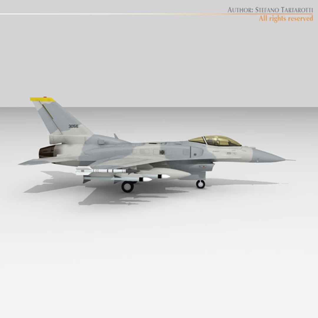 3d F-16e Block 60 F-16 Model