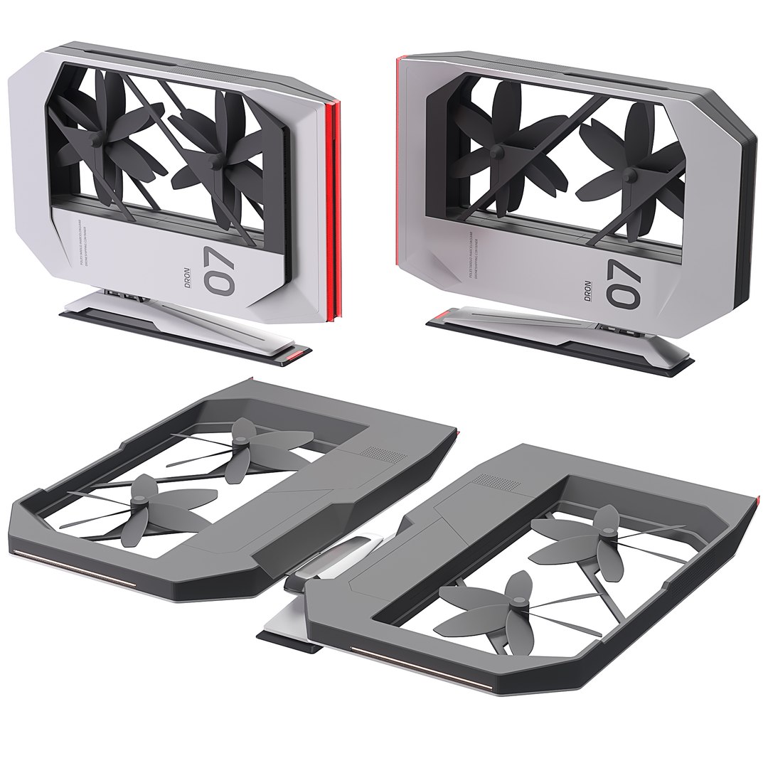 Cargo Drone Duo Concept By Marcelo Aguiar Model - TurboSquid 1981396