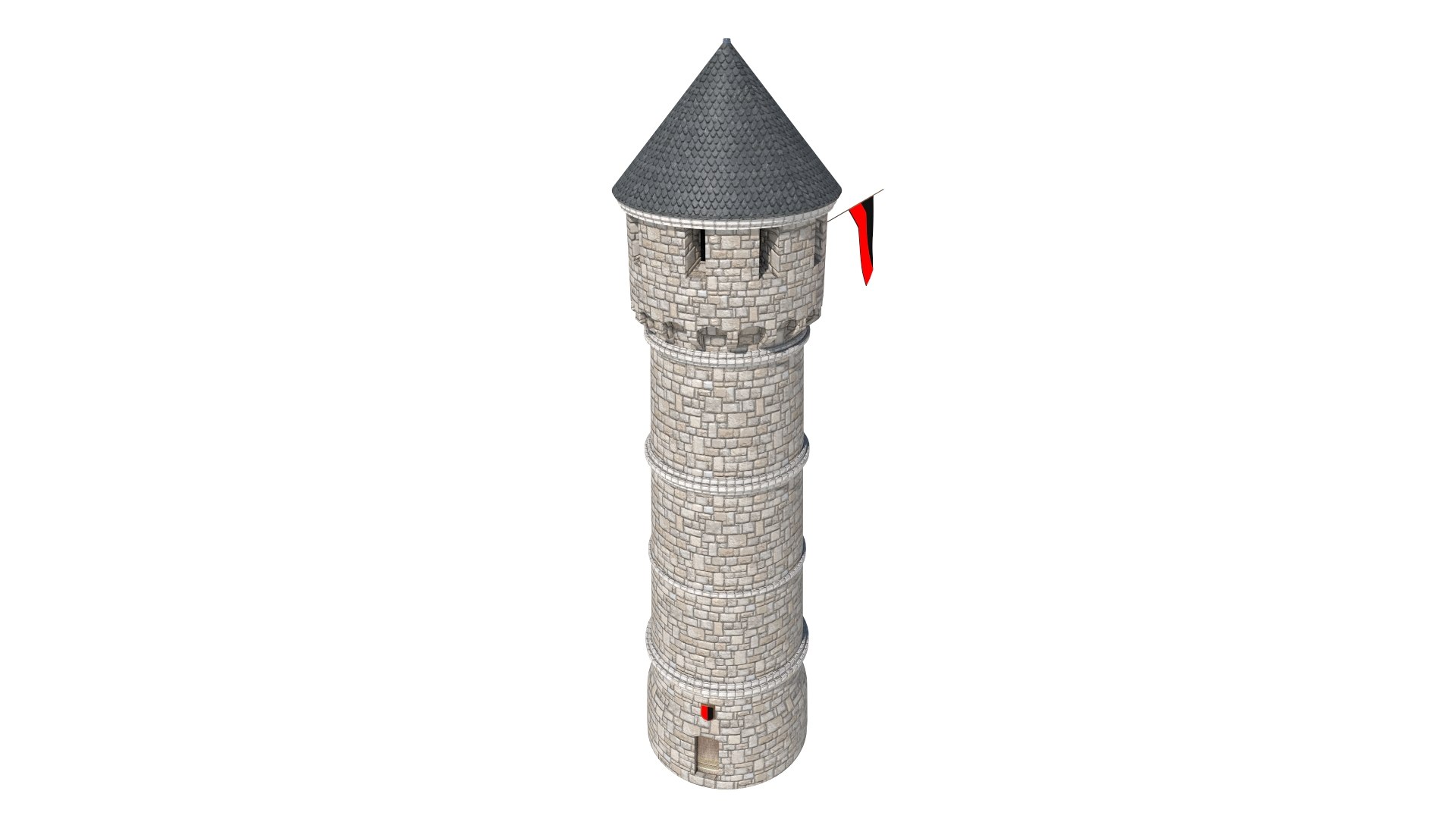 3d Watch Tower Medieval Fantasy