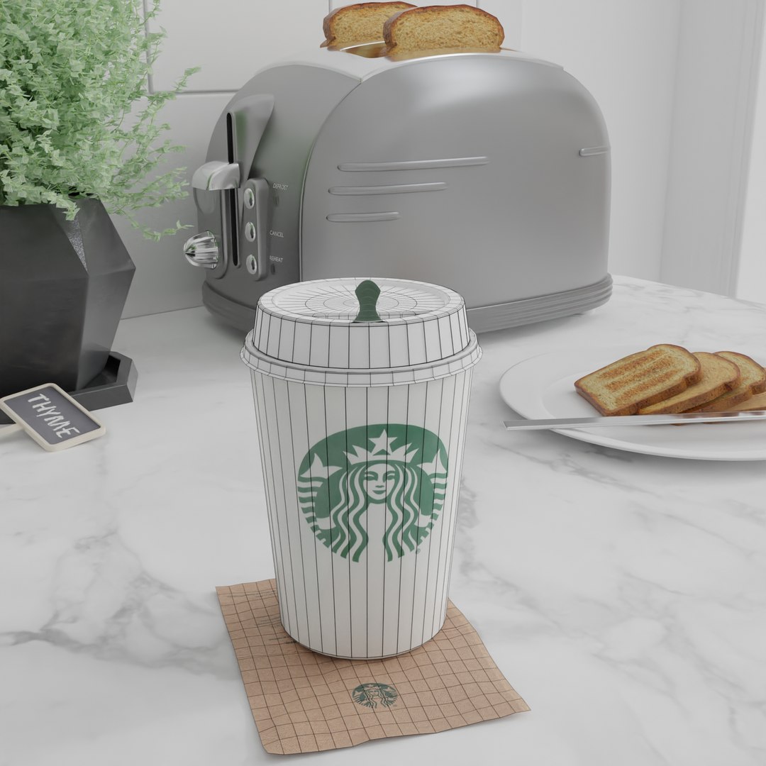 3D Photorealistic Pbr Starbucks Cup - TurboSquid 1578610