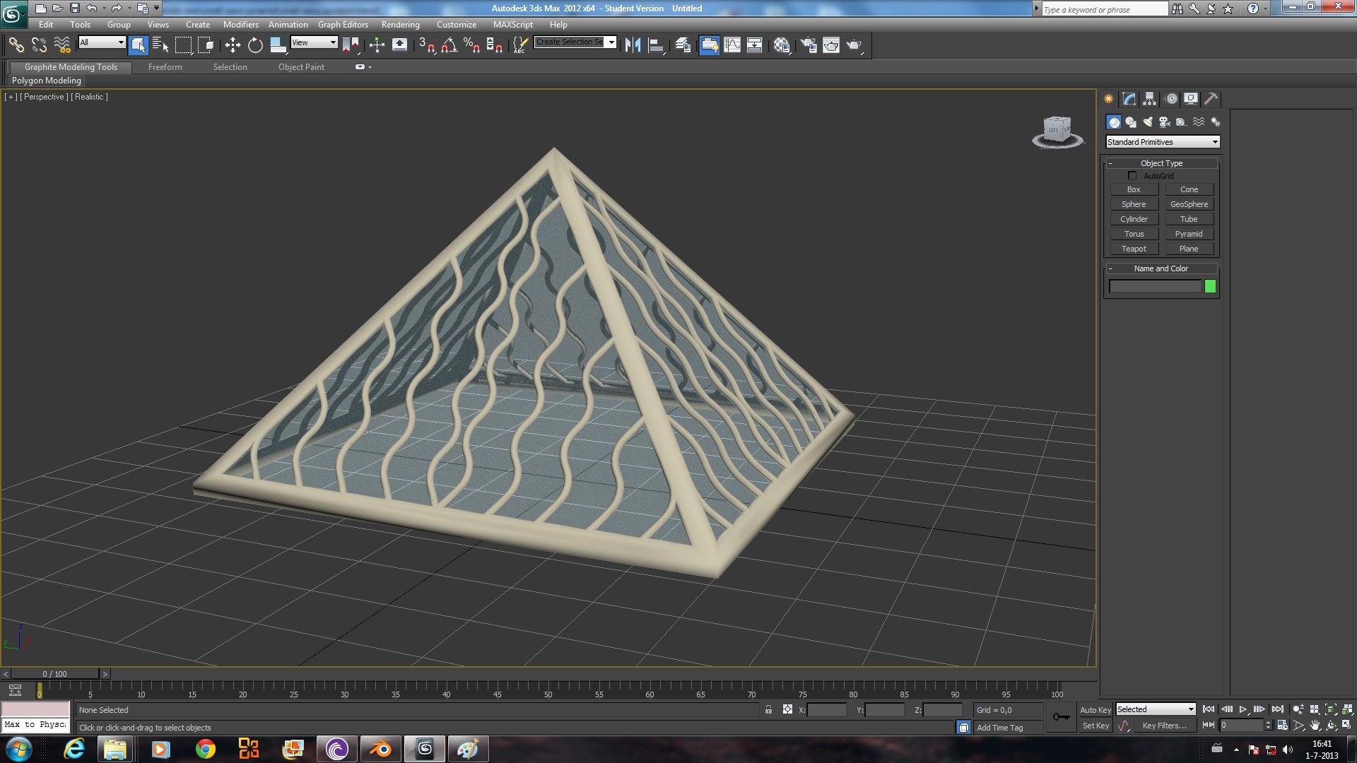 3d Model Small Pyramid