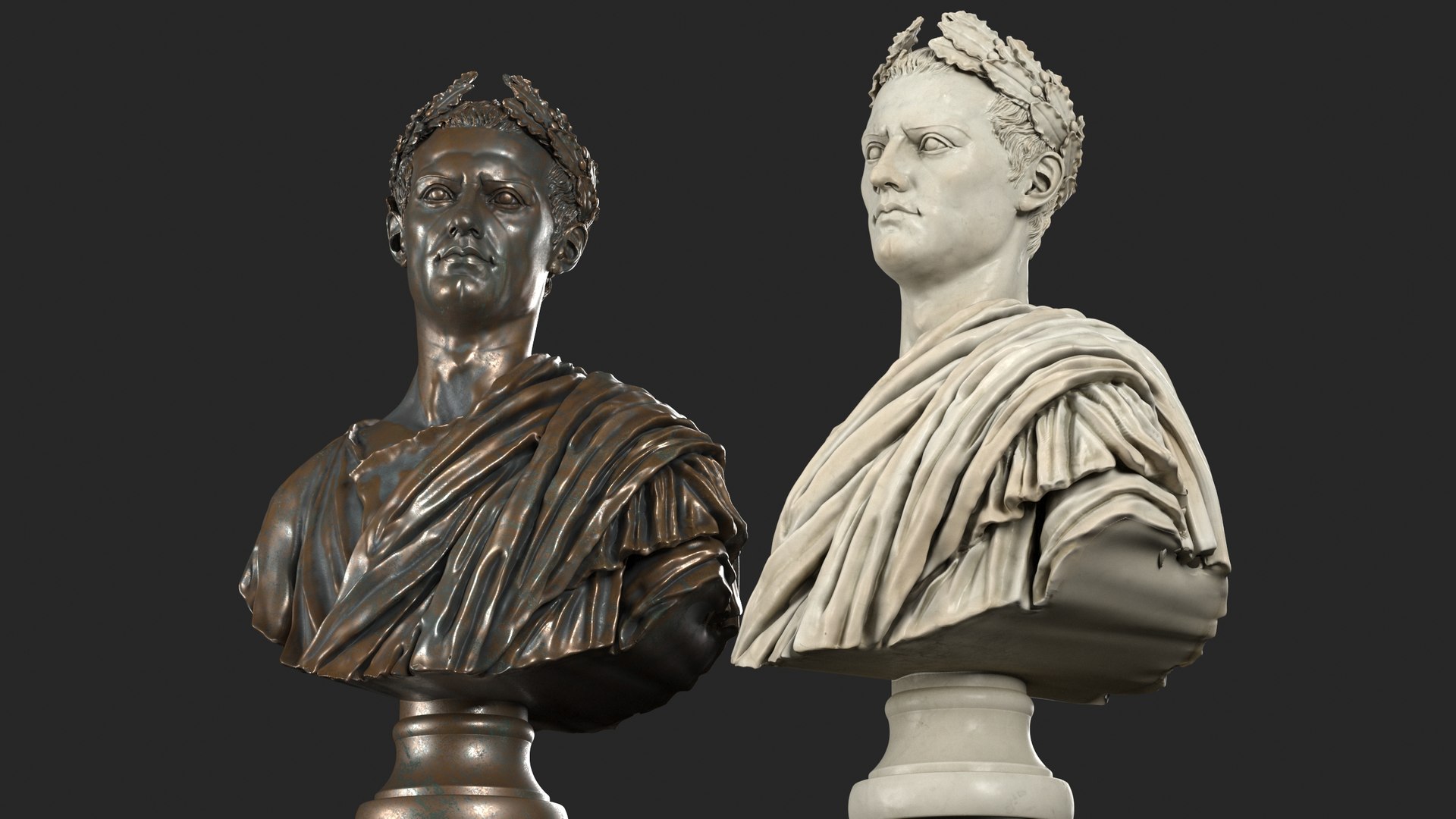 Roman Bust Collection 3D model - TurboSquid 1993230