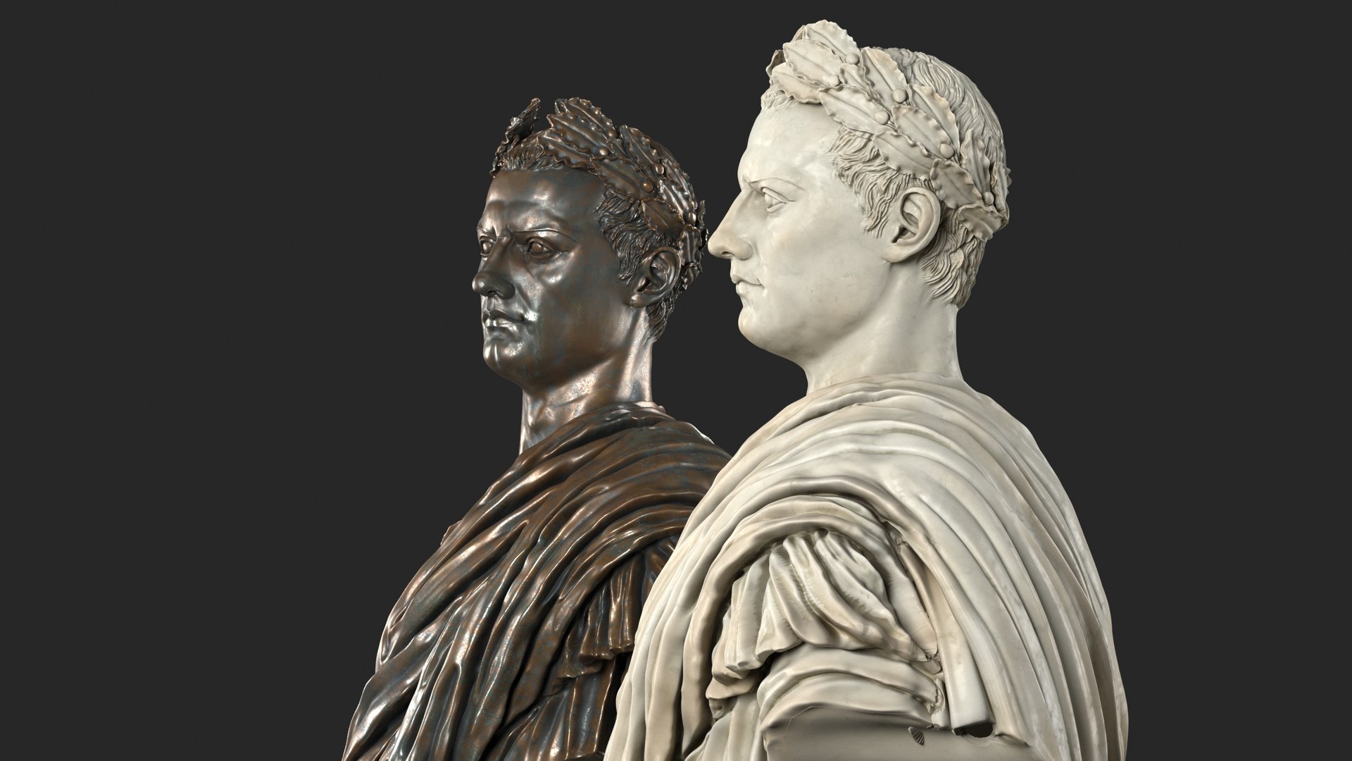Roman Bust Collection 3D model - TurboSquid 1993230