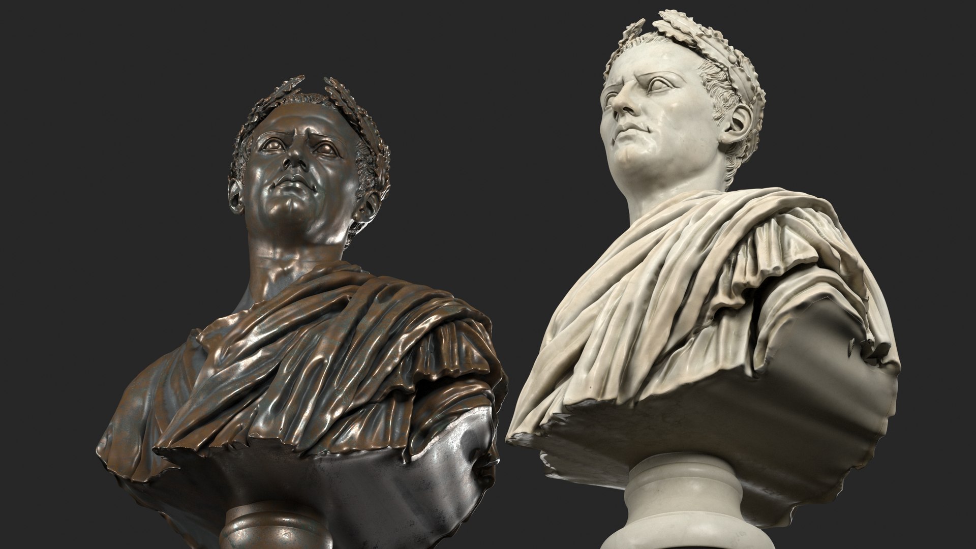 Roman Bust Collection 3D model - TurboSquid 1993230