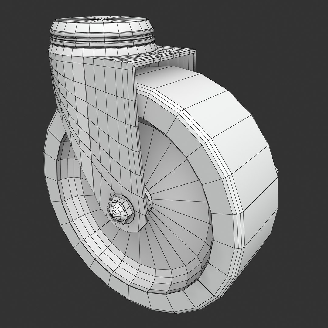 3d Obj Caster Wheel