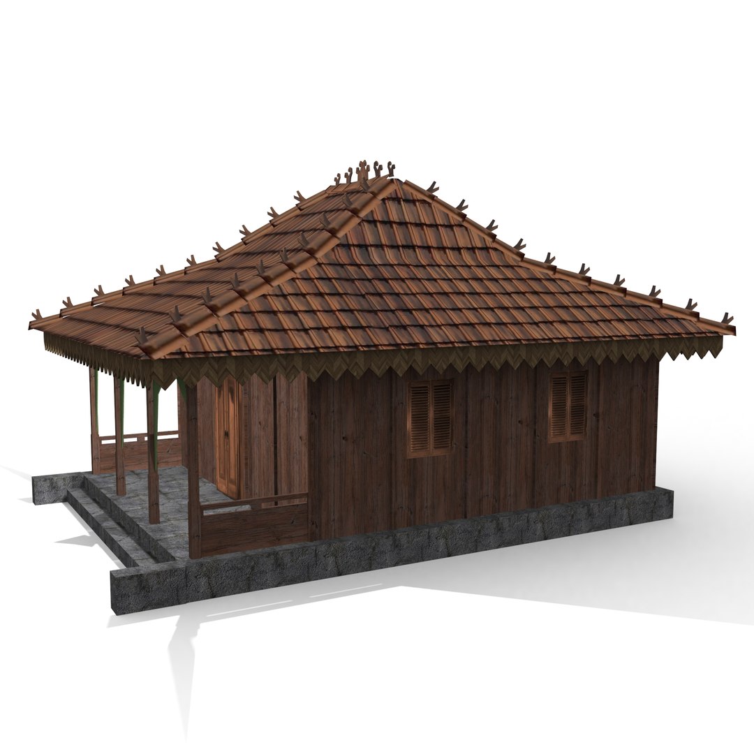 Javanese Architecture House Known As Joglo Or LImasan Model ...