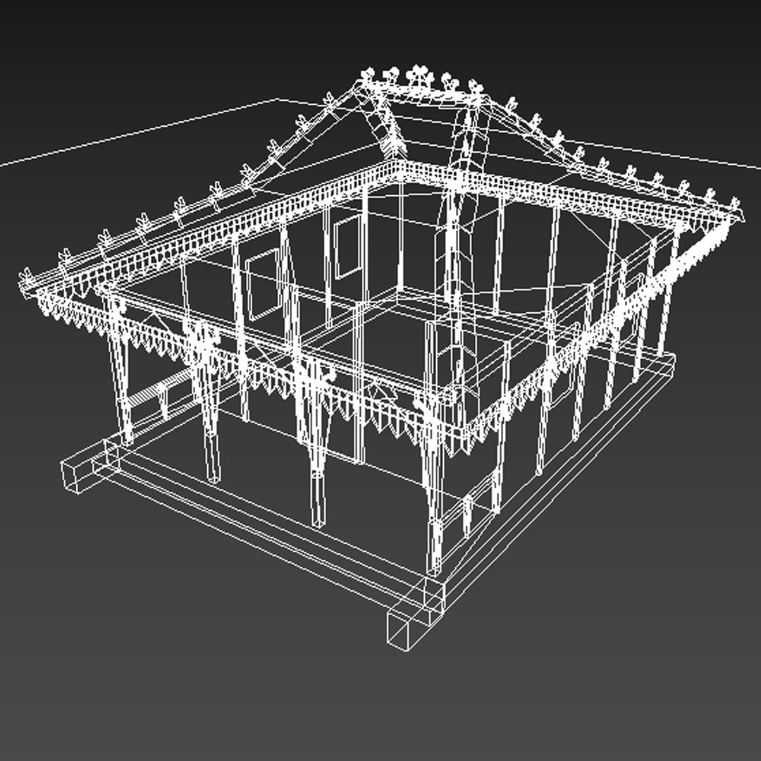 Javanese Architecture House Known As Joglo Or LImasan Model ...