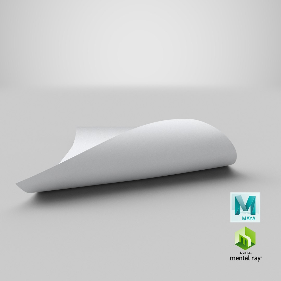 Single Paper Sheet 05 3D - TurboSquid 1206495