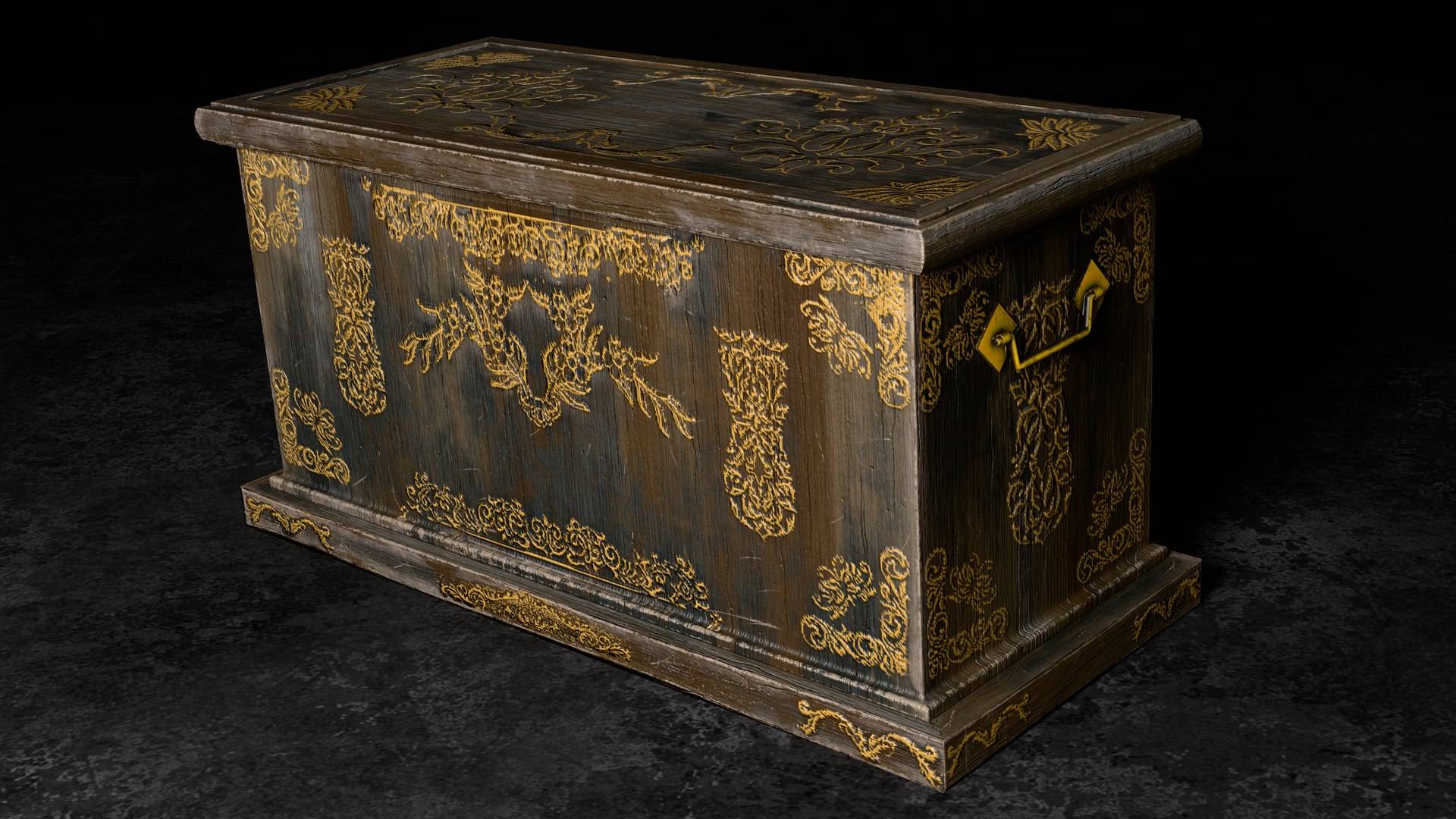 3D Japanese Style Chest Model - TurboSquid 2319552