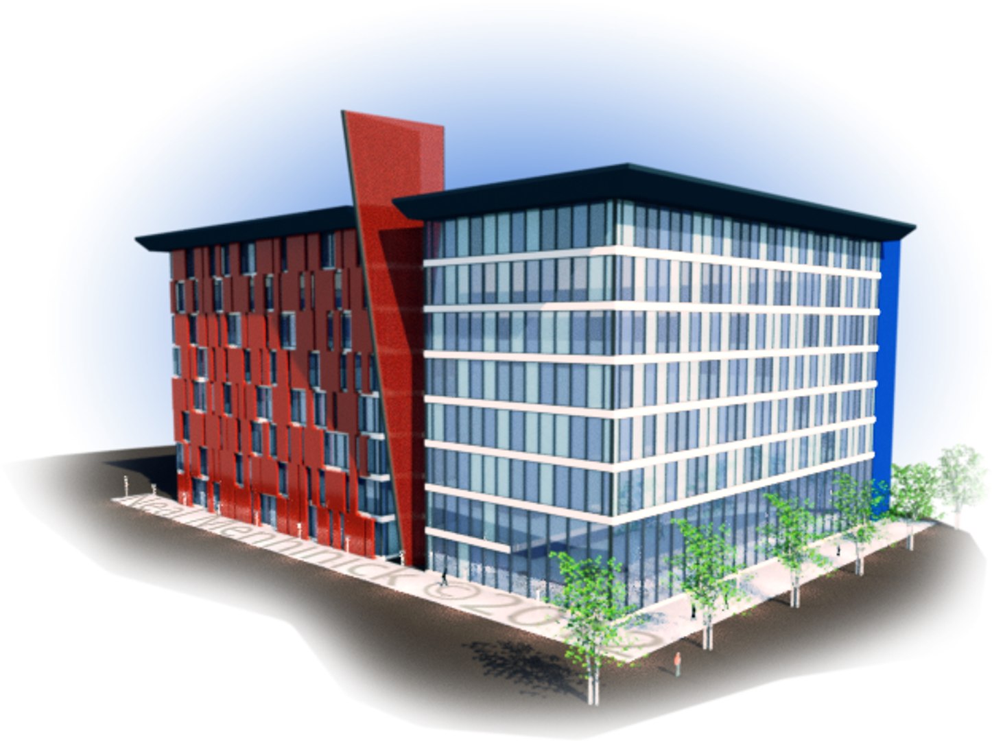 3d Model Office Block