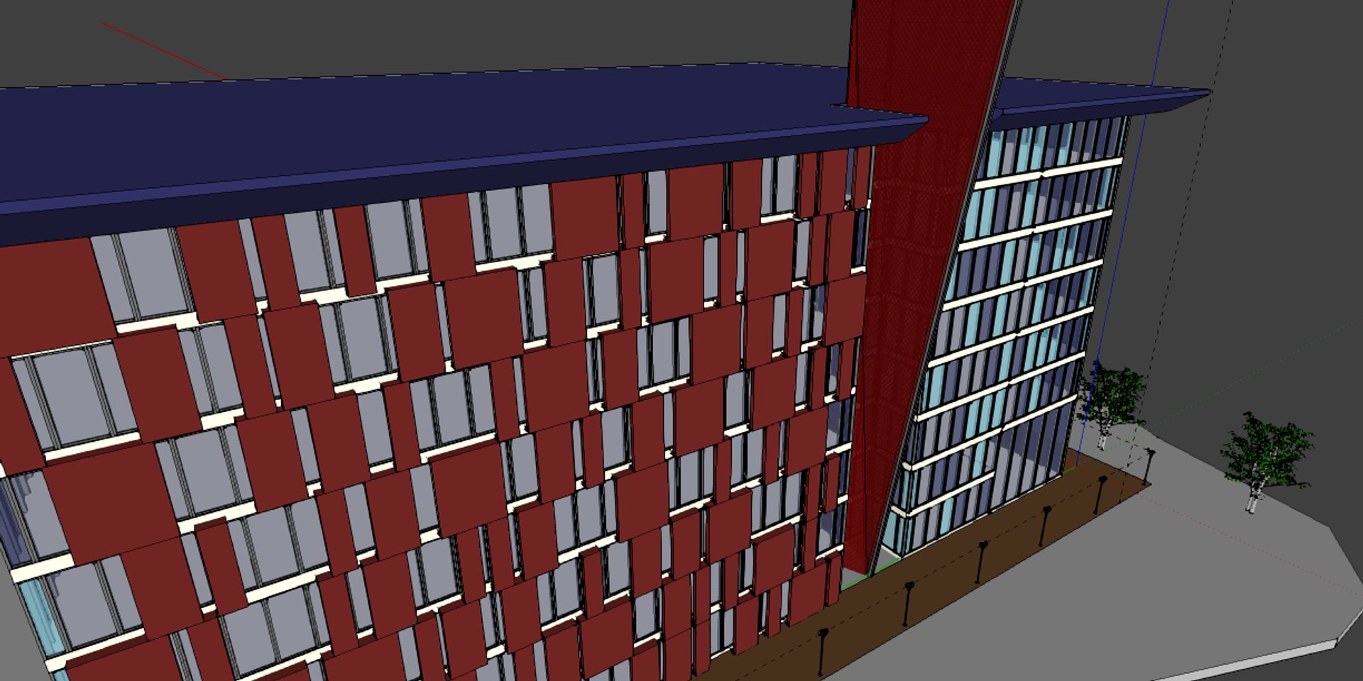 3d Model Office Block