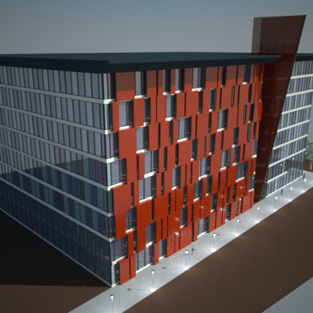 3d Model Office Block