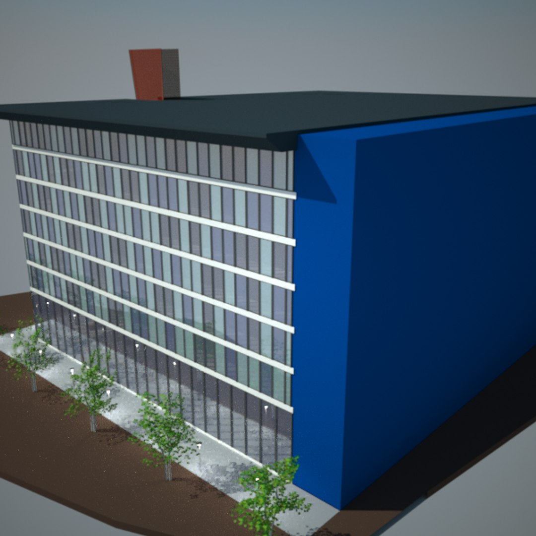3d Model Office Block
