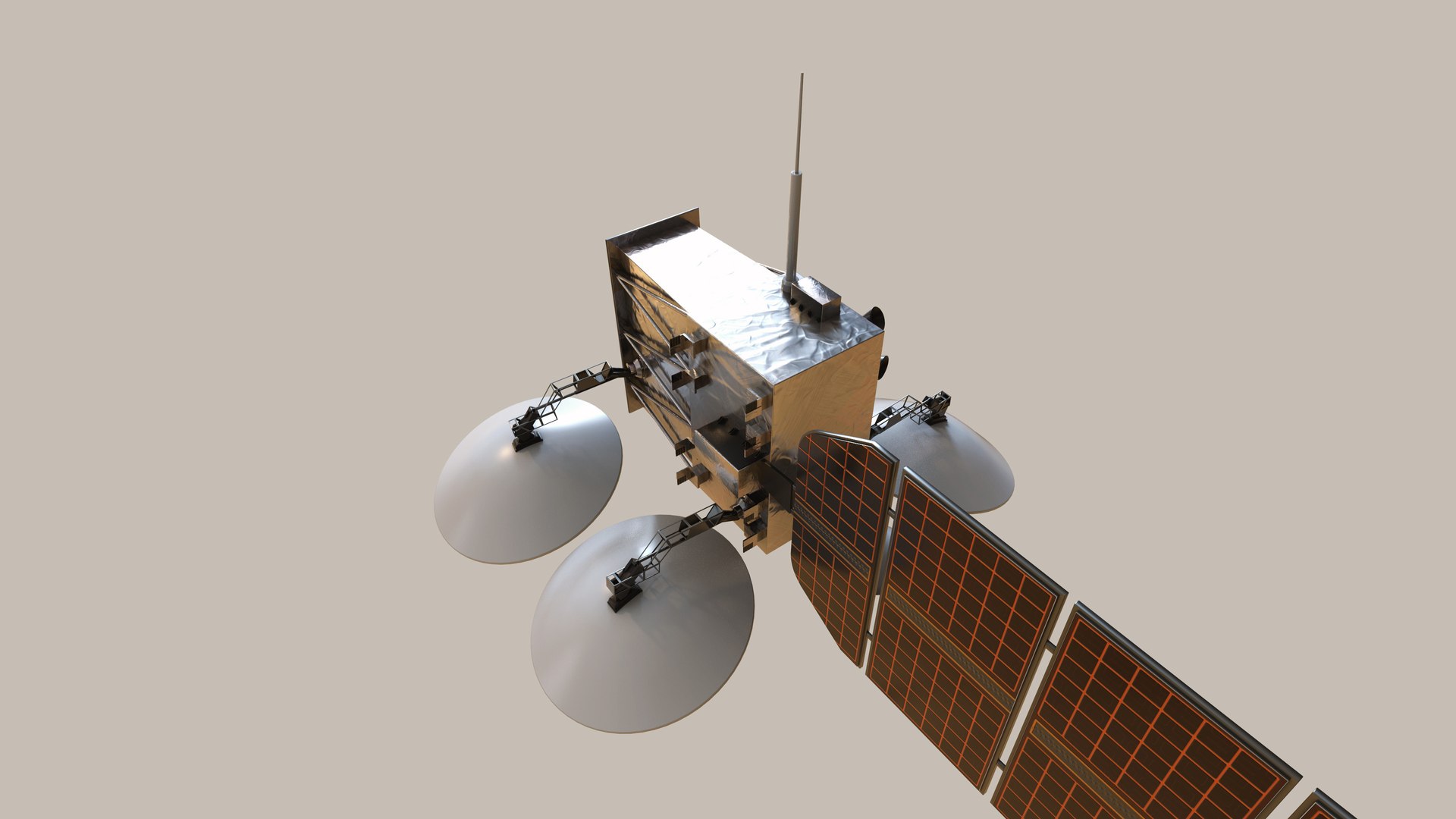 3D Weather Satellite Model - TurboSquid 1732529