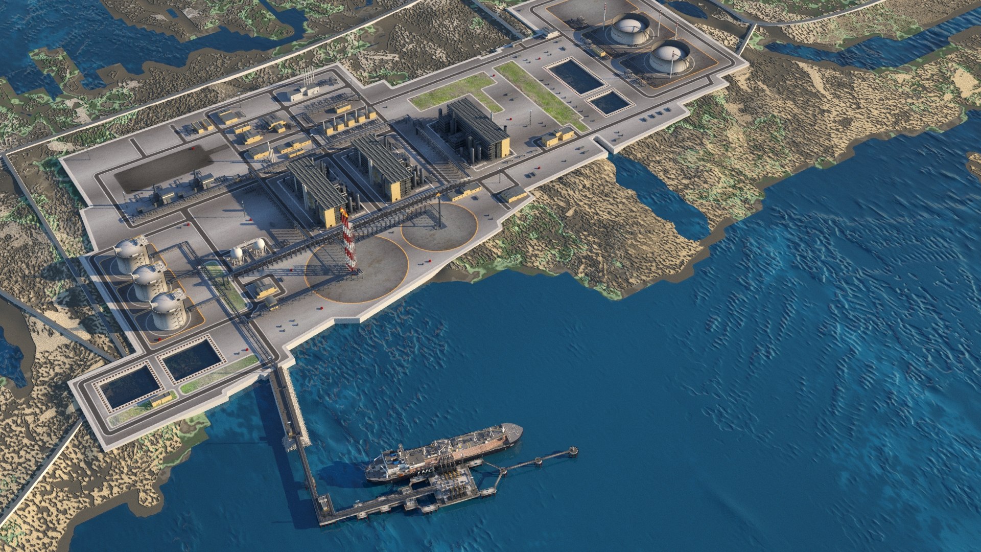3D Model Sea Port - TurboSquid 1722617