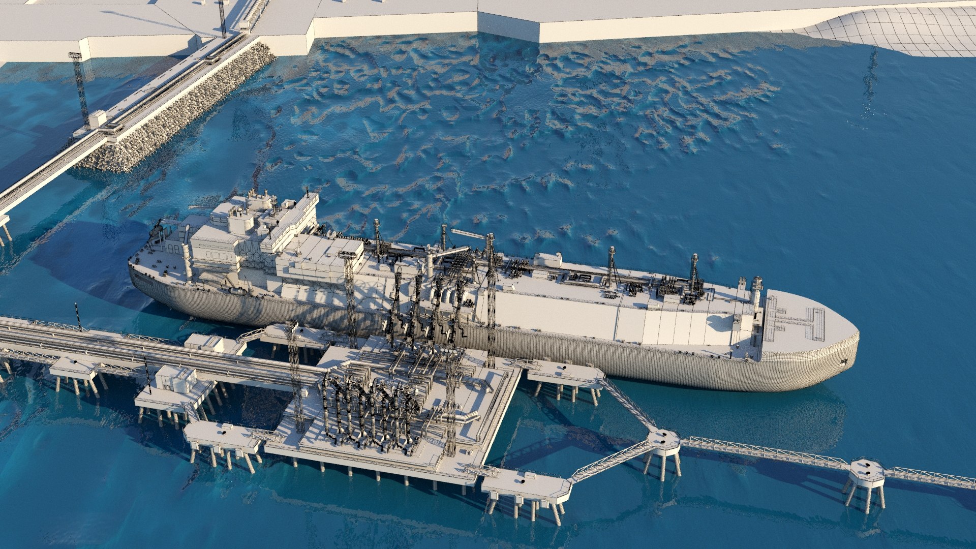 3D Model Sea Port - TurboSquid 1722617