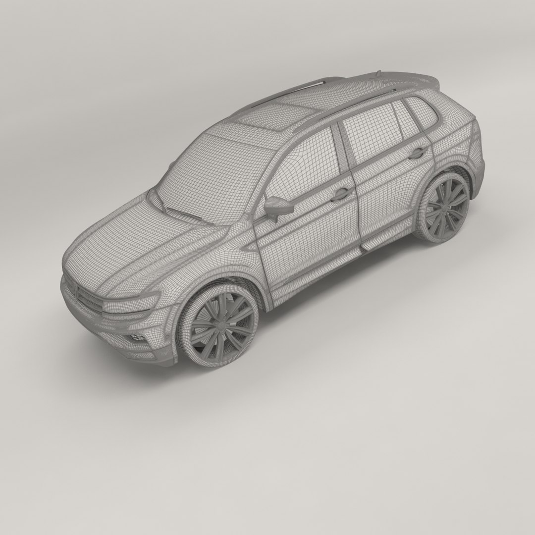 3D Volkswagen Tiguan 2015 Model - TurboSquid 1348781
