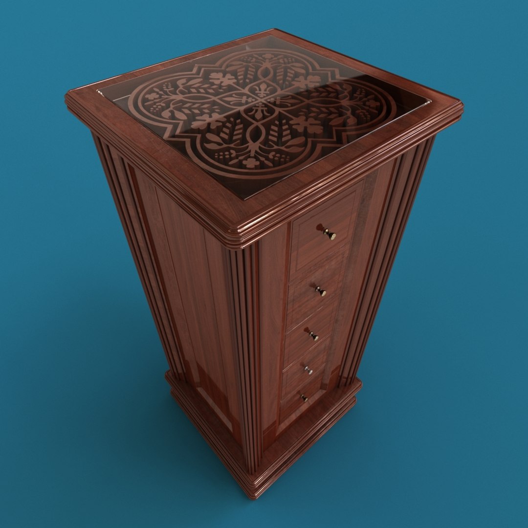 Classic Cabinet 3d Obj