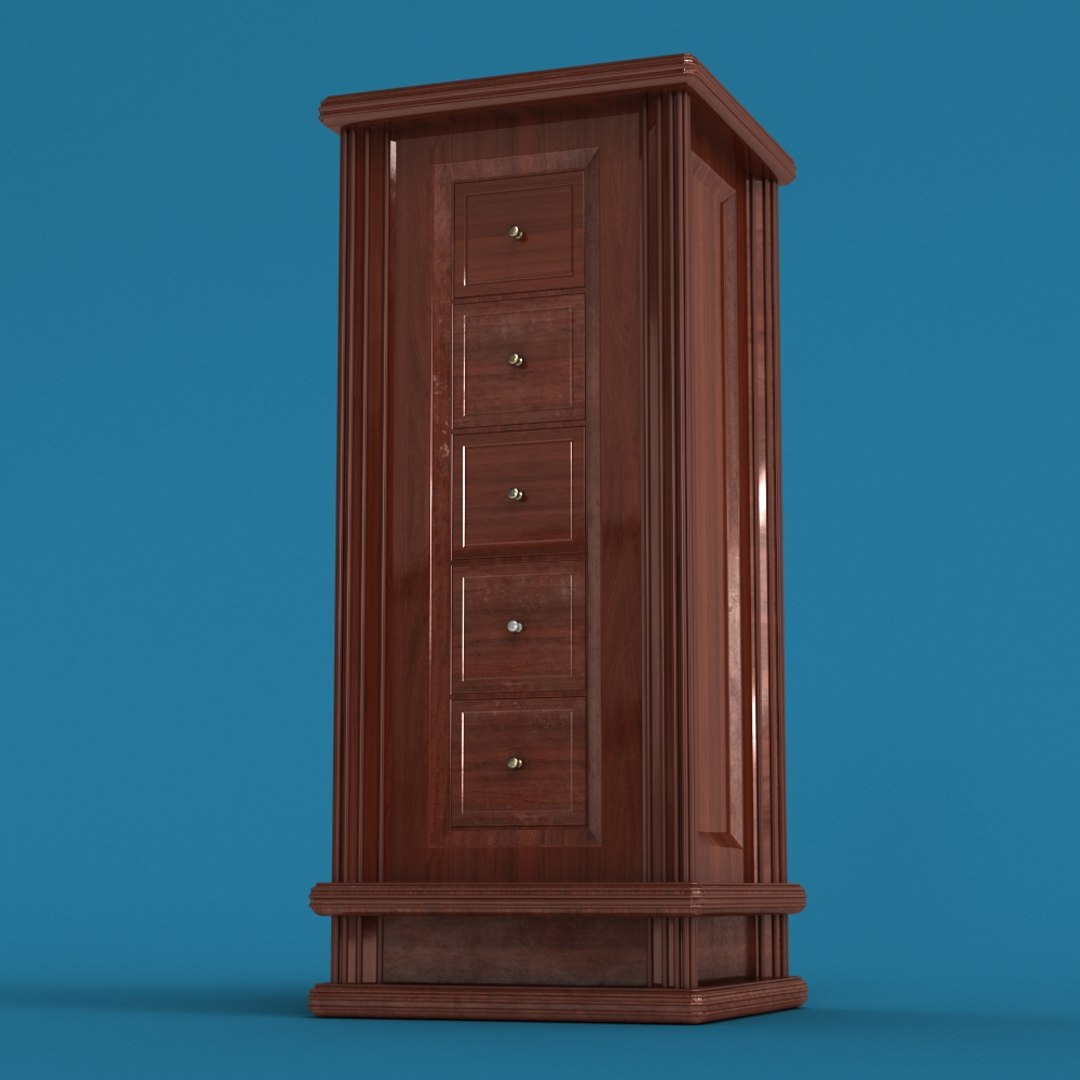 Classic Cabinet 3d Obj