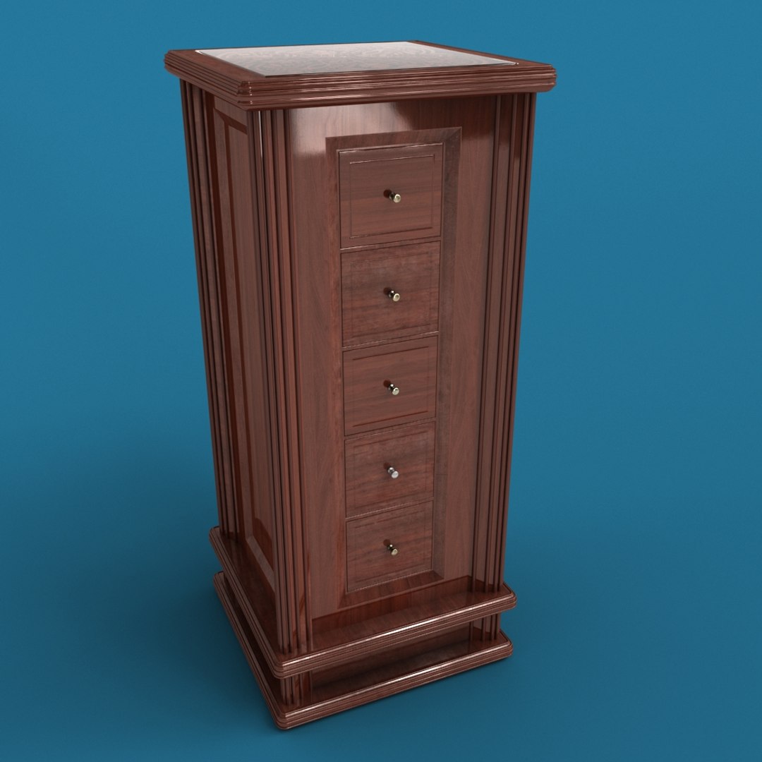 Classic Cabinet 3d Obj