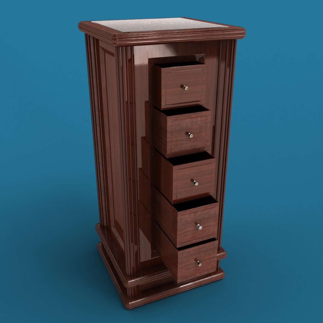 Classic Cabinet 3d Obj