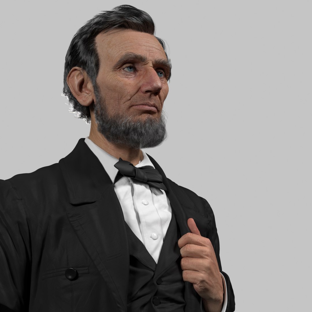 3D Model Abraham Bust - TurboSquid 1179381