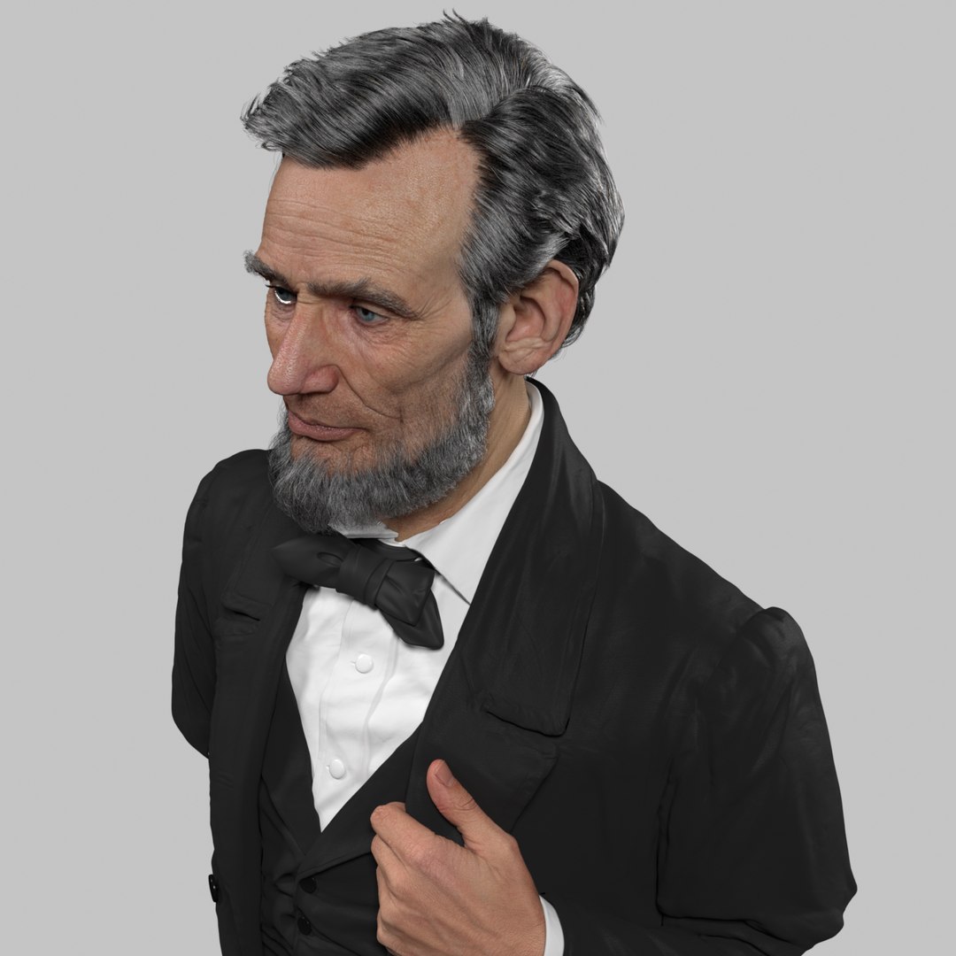 3D Model Abraham Bust - TurboSquid 1179381