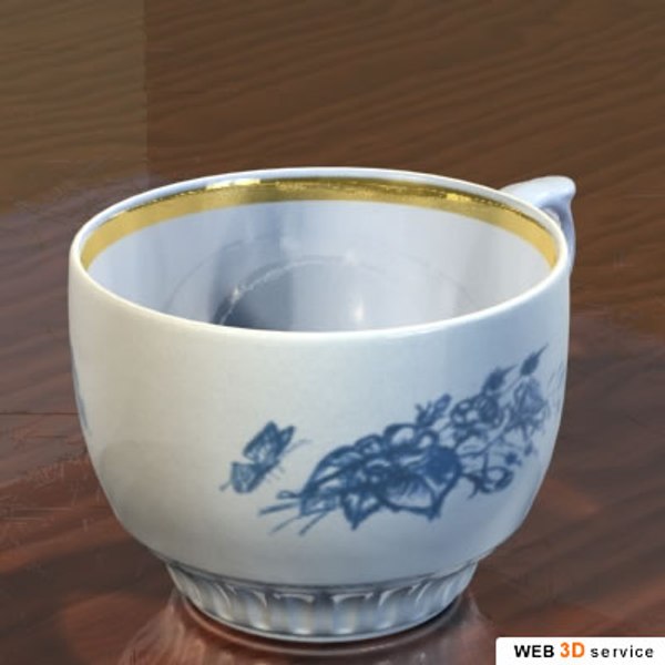 3d model cup photorealistic shaders