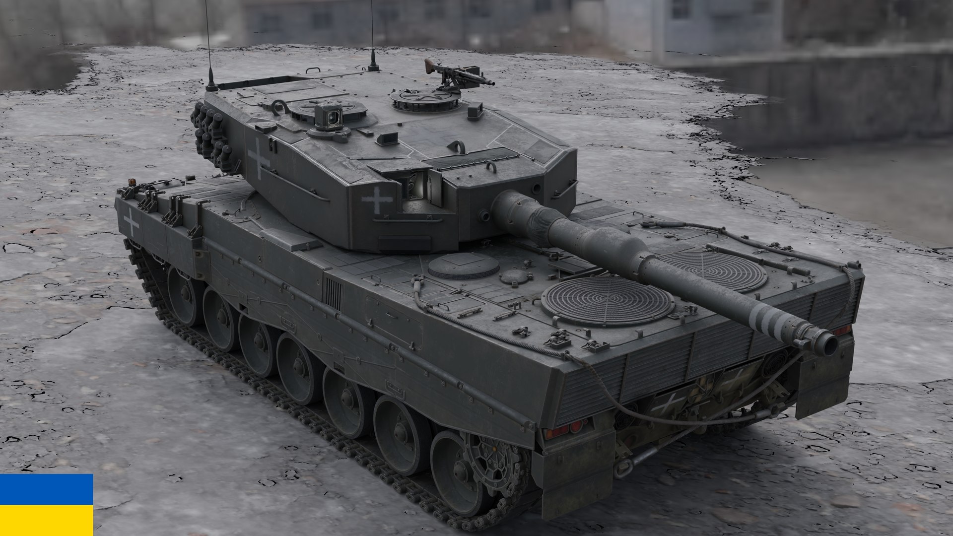 Leopard 2A4 3D Model - TurboSquid 2072055