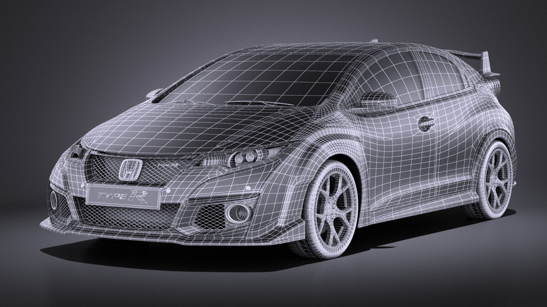 3d model honda civic 2016