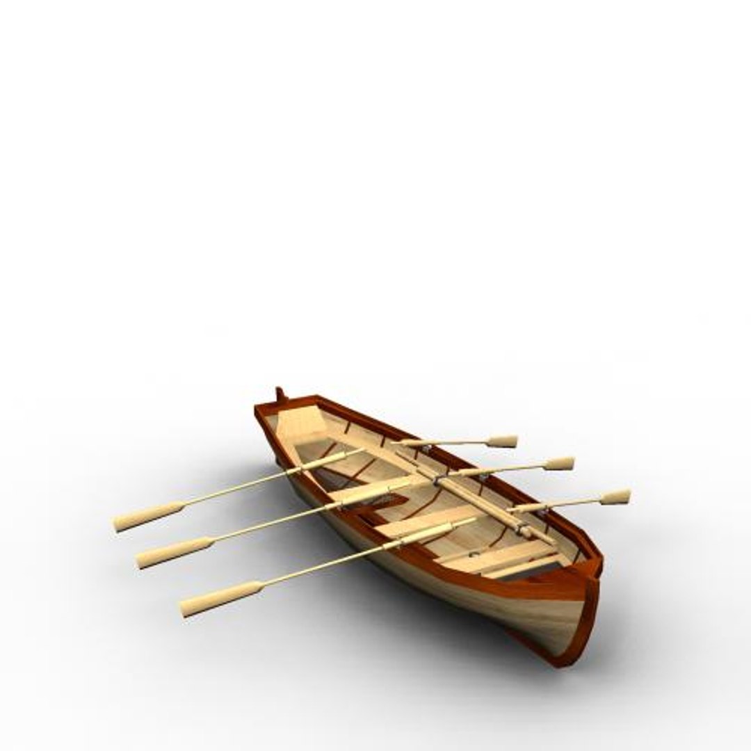 3d Yawl Oars Sail Model