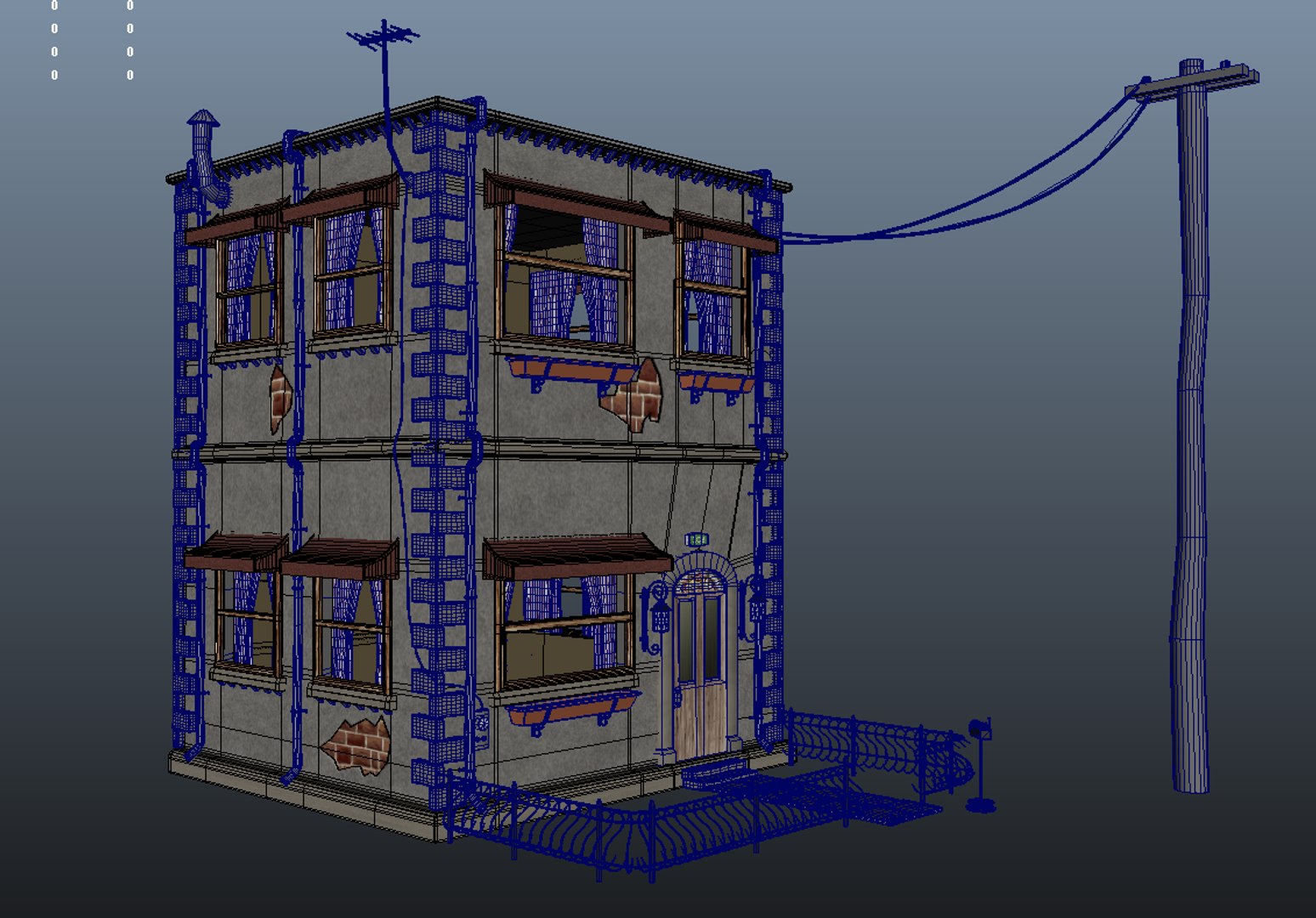 Toon House 3d Max