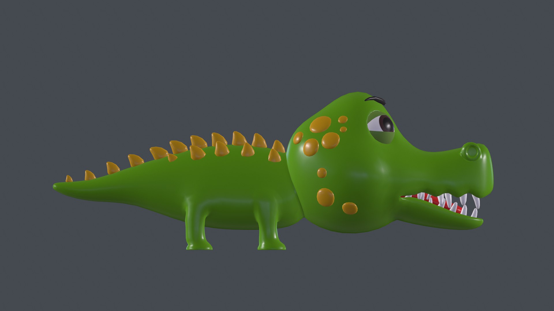 3D Aligator Cartoon Model - TurboSquid 1874452