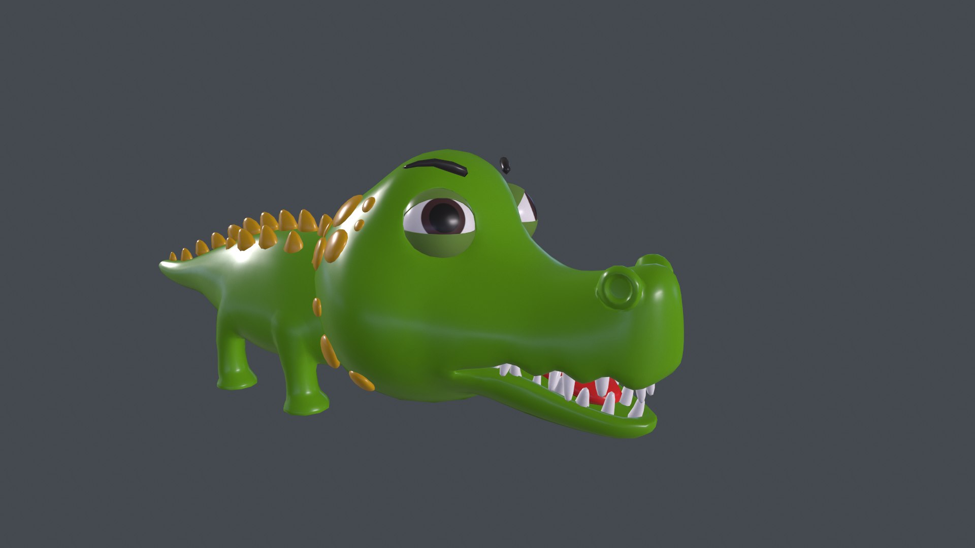 3D Aligator Cartoon Model - TurboSquid 1874452