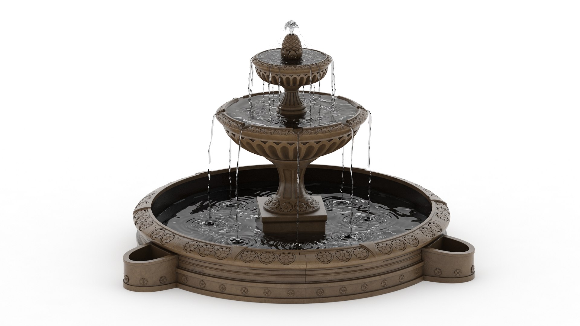 3D Model Fountain 05 PBR Realistic - TurboSquid 2049475