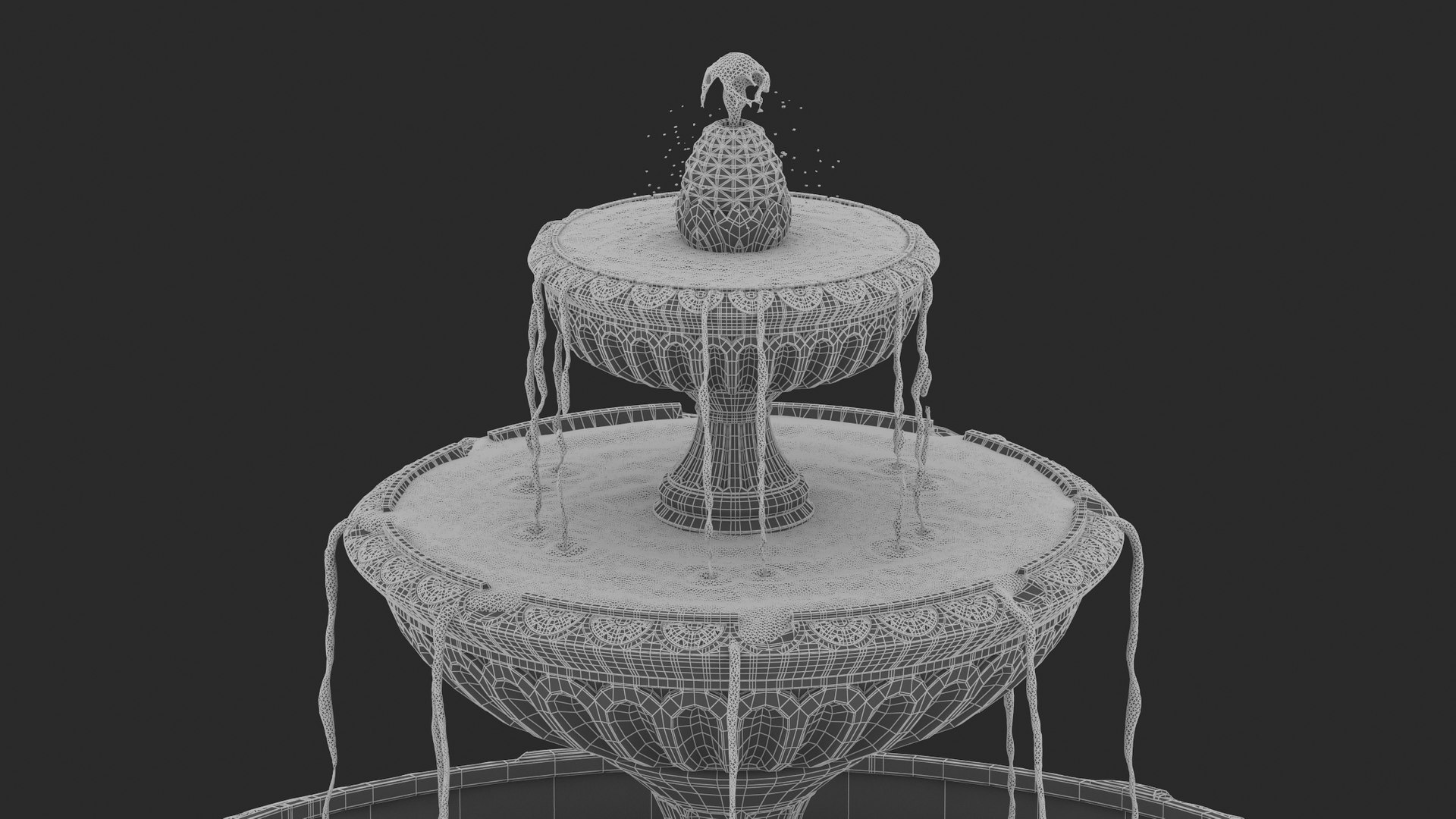 3D Model Fountain 05 PBR Realistic - TurboSquid 2049475