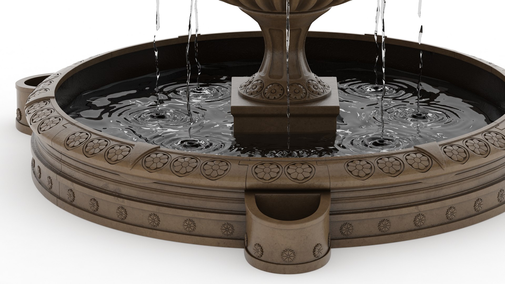 3D Model Fountain 05 PBR Realistic - TurboSquid 2049475